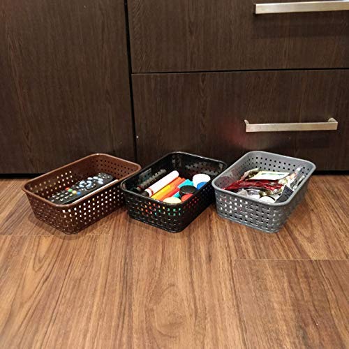 CSM® Baskets Multipurpose Storage Basket Combo of 3 Small Size ...