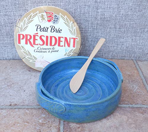 Amazon.com: Camembert or brie baking oven serving dish with a bamboo ...