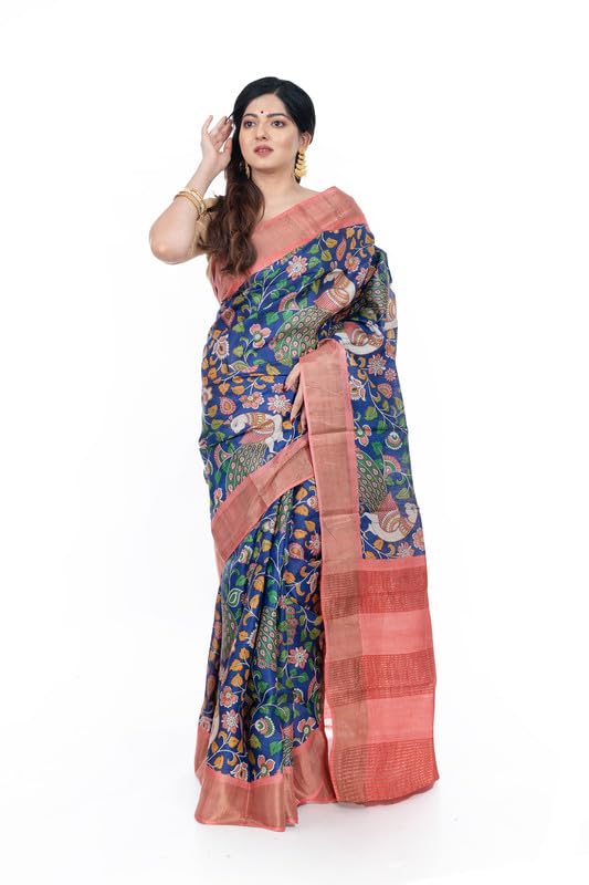 Buy TANTUJA BANGLAR TANTER KAPAR Tasar Silk Digital Print Pattern ...