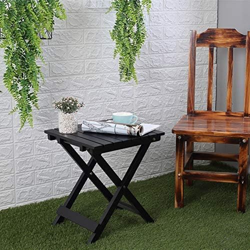 IZZI WOOD CRAFTS Mango Wood Premium Folding End Table - Portable ...