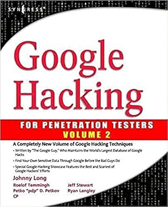 Amazon.com: Google Hacking for Penetration Testers Volume 2 eBook ...