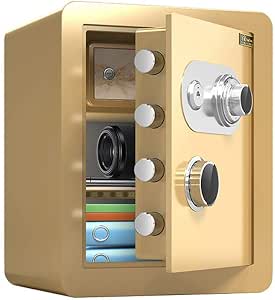 Security Safe Box Safes Home Fireproof Mechanical With Key Heavy-duty ...