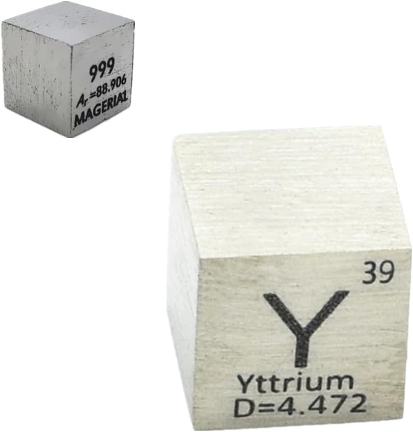 Amazon.com: Yttrium Cube Y 99.9% Rare Earth Lanthnoid Element Cube Pure ...