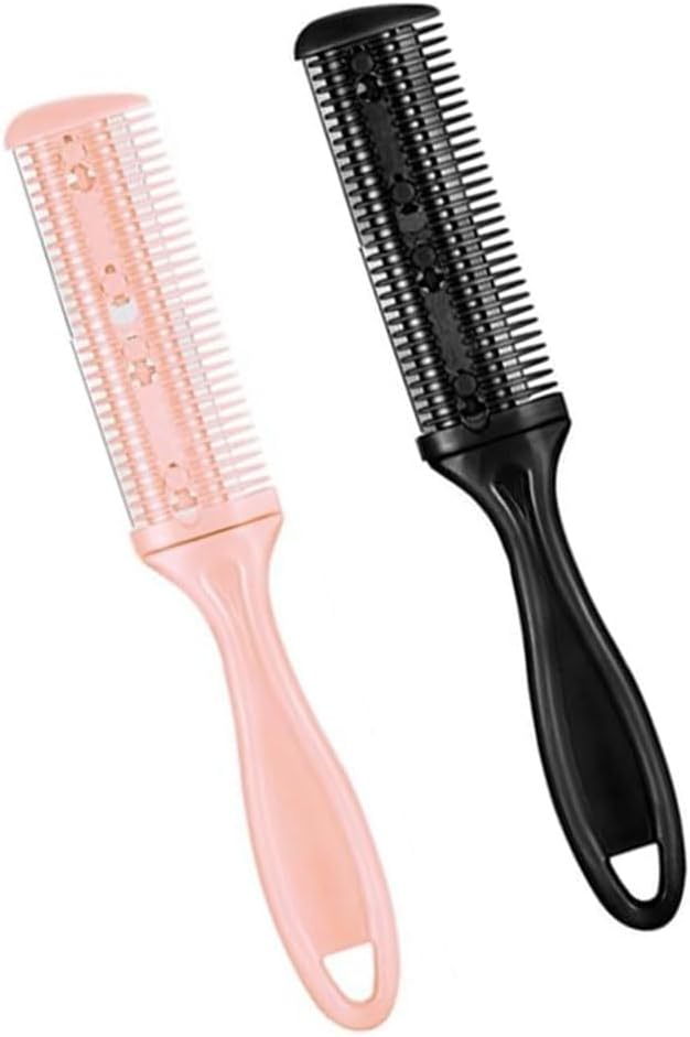 Armastuse 2 Pcs Razor Comb With Blades Razor Trimmer Diy Double Sides ...