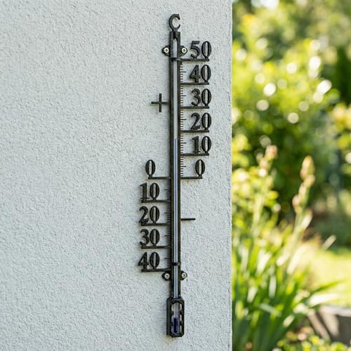 Wunderbar Außenthermometer Groß Metall Bild