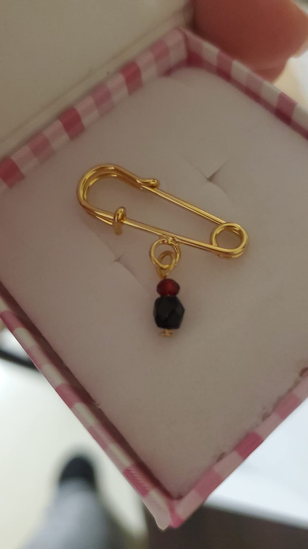 Amazon.com: In Season Jewelry Gold Plated Simulated Azabache Simple ...