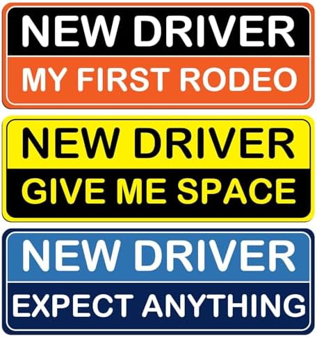 Amazon.com: HINGTAI 3Pcs Magnetic Student Driver Stickers, Custom Theme ...