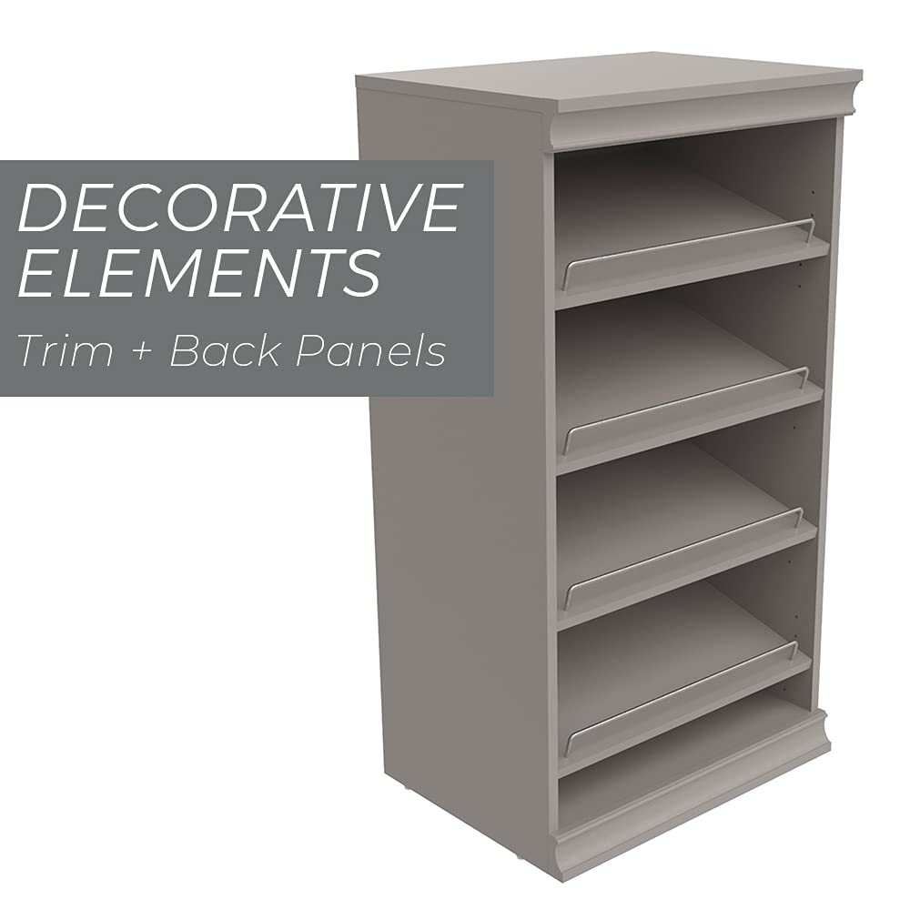 ClosetMaid 4609 Modular Storage Stackable Shoe Shelf Unit, Taupe