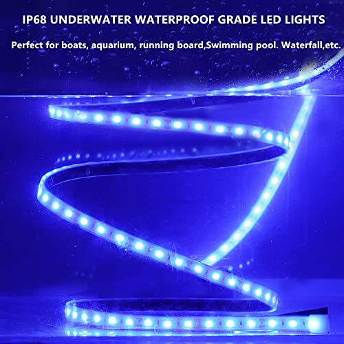 Snapklik.com : Marine Submersible Boat LED Strip Lights, 12V 4FT IP68 ...