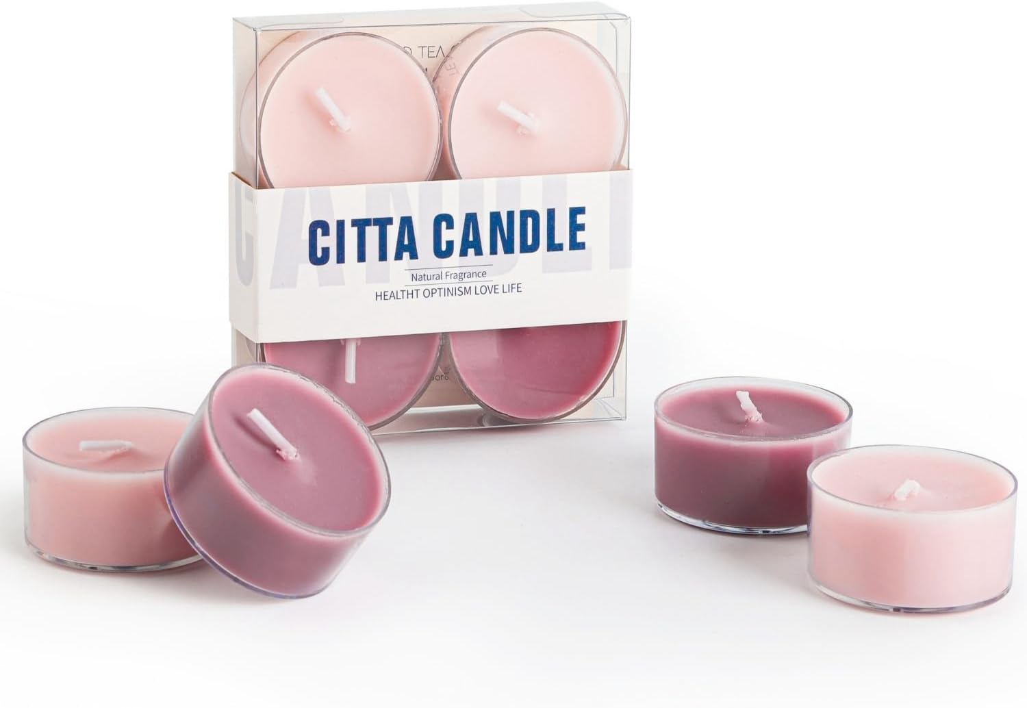 Amazon.com: Premium Tealight Candles - Natural Soy Wax Candles with ...