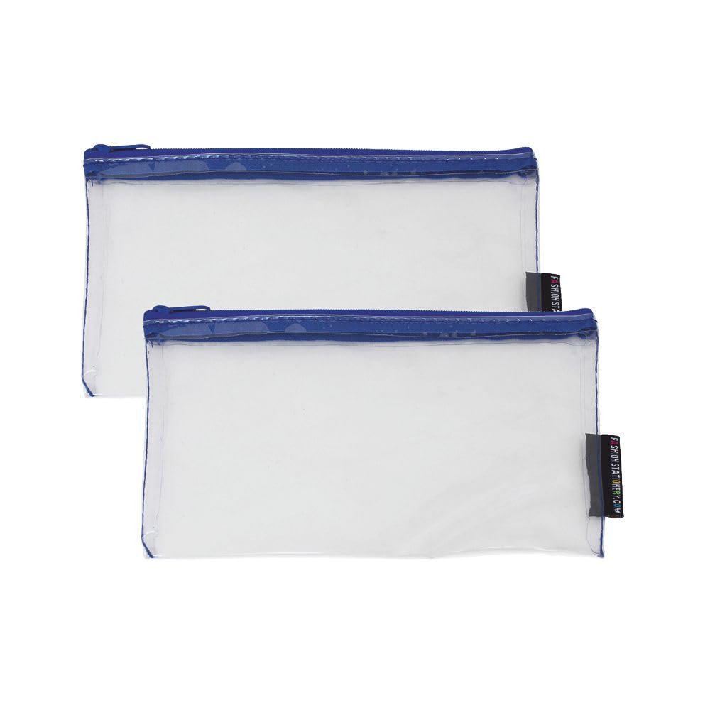 Fashion Stationery Clear Pencil Case for Exams Small See Through ...
