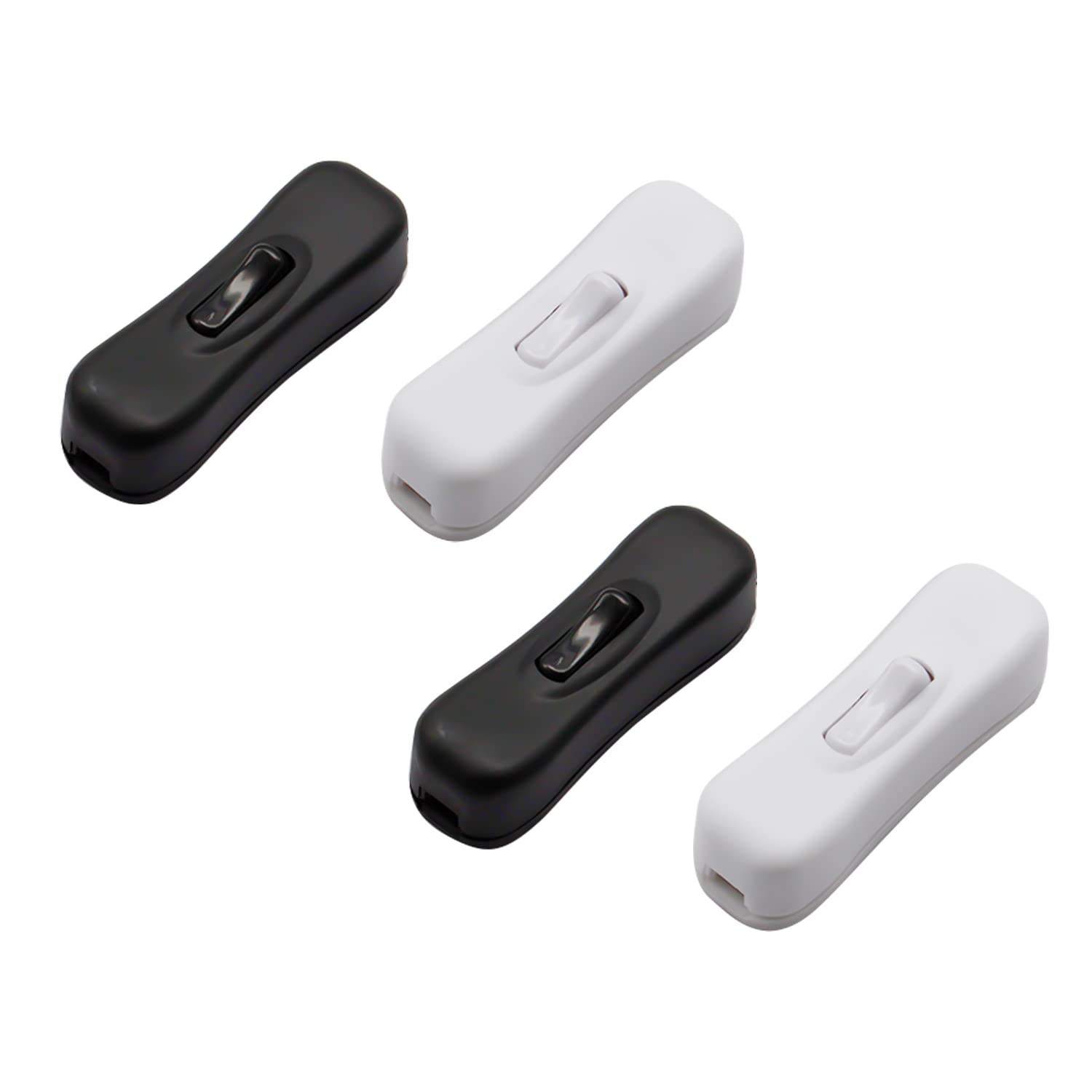 DEANKEJI 4 Pcs Inline Switch, 2A/ 250V Torpedo Switch, with Two Colors ...