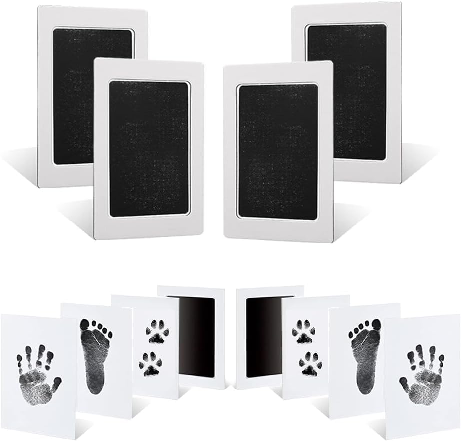 4-Pack Inkless Hand and Footprint Kit - Ink Pad for Baby Hand and ...