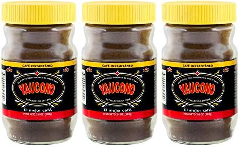 Amazon.com : Yaucono Instant Coffee in Glass Jar, 3.6 Ounce (Pack of 3 ...
