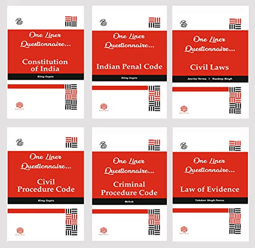 Buy Shreeram's One Liner Series : Set of 6 Books (CPC, CrPC, IPC ...