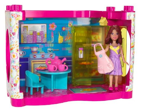Mattel Polly Pocket Stackables Lofts - Kitchen Loft | Amazon price ...