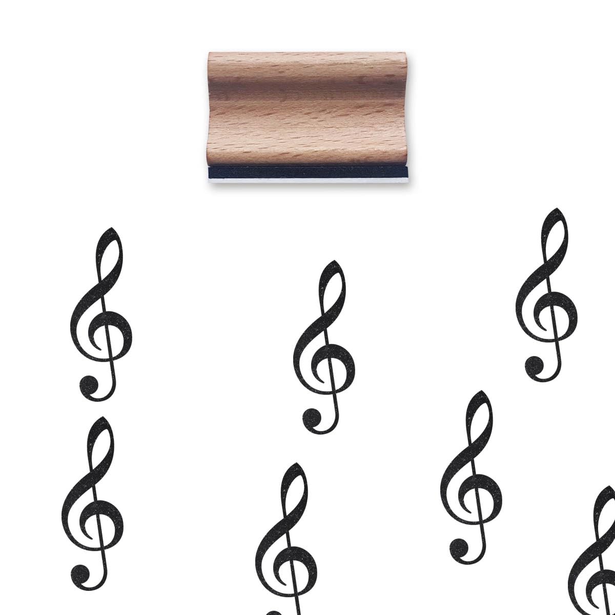 Amazon.com: Music Notes Rubber Stamp, 1-1/3 Medium Stamp for ...