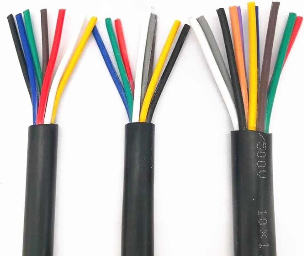 Amazon.com: 15 AWG 1.5MM2 RVV 2/3/4/5/6/7/8/10/12/14/16/18 Cores Pins Copper Wire Conductor ...