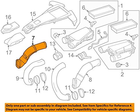 Amazon.com: MERCEDES-BENZ 2780902082 GENUINE OEM AIR INLET DUCT ...