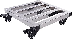 WDWDW Heavy Duty Rolling Plant Stand with Lockable Wheels,Square Metal ...