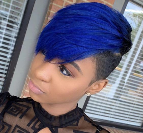 Amazon.com : BeiSDWig Synthetic Short Wigs for Black/White Women ...