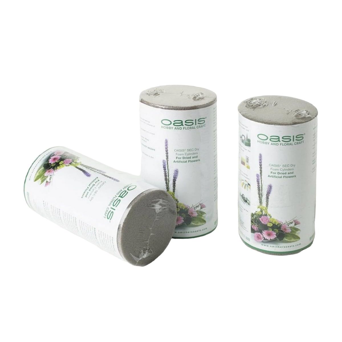 Oasis Cylinder (1 pack is supplied with 3 pieces size 8x6 cm) : Amazon ...