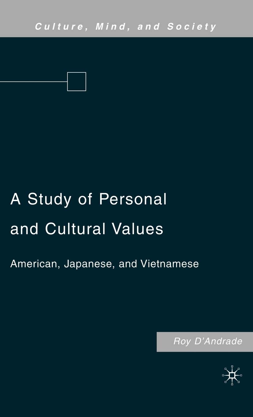 A Study of Personal and Cultural Values: American, Japanese, and ...
