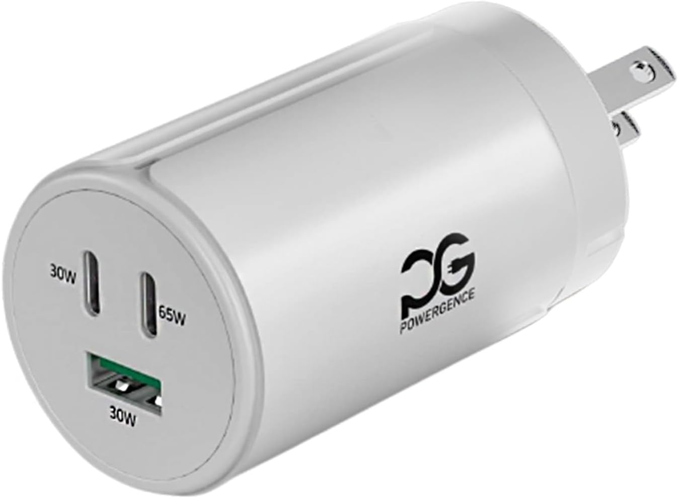 Amazon.com: Powergence Go Ultra-Portable 65W 3-Port USB-C & USB-A Wall ...