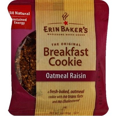 Amazon.com : Erin Bakers BG12827 Erin Bakers Oatmeal Raisin Cookie - 12x3OZ : Grocery & Gourmet Food