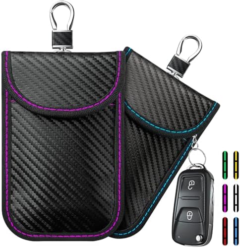 Amazon.com: Coorattyes 2024 Faraday Bag Key Protector, 2 Pack Signal ...