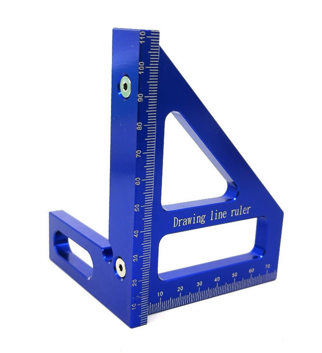 L1KL 45 90 Degree Aluminum Alloy Triangle Scriber Square Protractor,3D ...