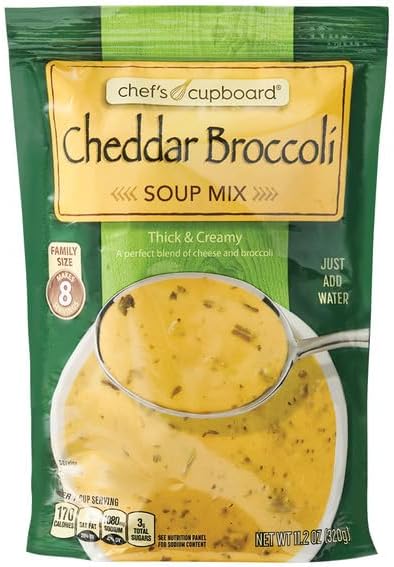 Amazon.com: Generic Chef's Cupboard Cheddar Broccoli Soup Mix - 11.2 oz ...