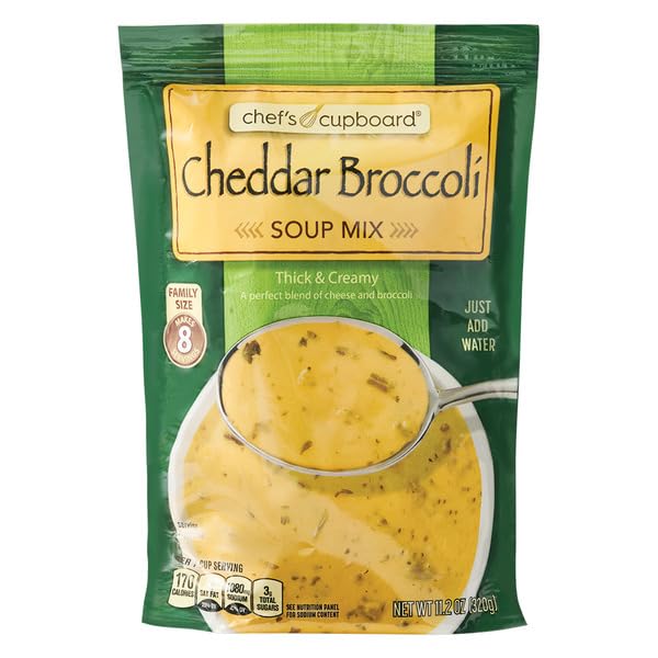 Amazon.com: Generic Chef's Cupboard Cheddar Broccoli Soup Mix - 11.2 oz ...