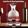 Amazon.com | Whiskey Decanter 50oz/1500ml Spinning Wine Decanter ...