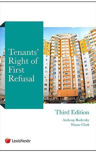 Tenants' Right of First Refusal: Third Edition: Radevsky, Anthony, Clark, Wayne: 9781784732677 ...