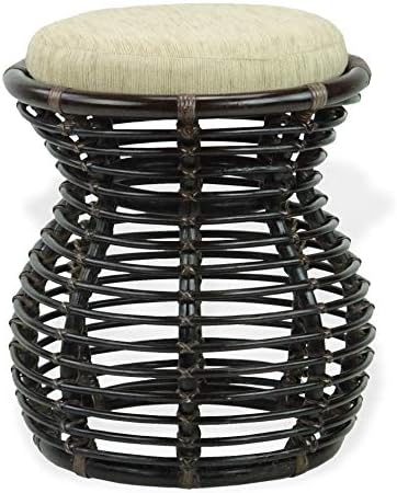 Amazon.com: Pier Handmade Rattan Wicker Vanity Bedroom Stool Fully ...