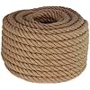 Amazon.com: Manila Rope 3/4 Inch X 100 Ft, Hemp Rope 4 Strand Twisted ...