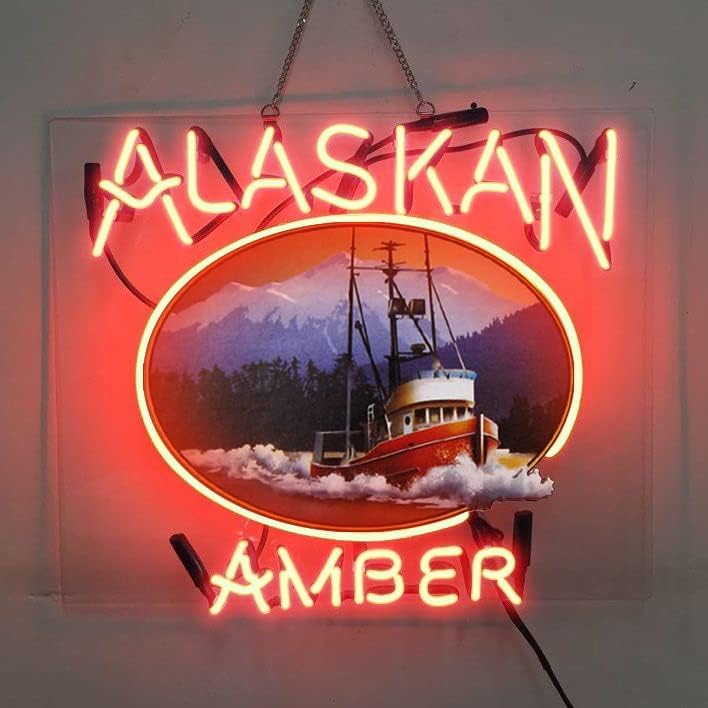 Amazon.com : Alaskan Amber Real Glass Beer Bar Pub Store Party ...