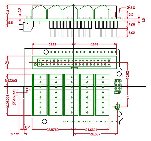 Electronics Salon Arduino Screw Terminal Block Breakout Module For Arduino Uno R3 Mkme Store