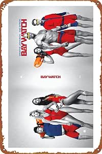 Amazon.com : Baywatch Metal Tin Sign Vintage Wall Art Decoration Living ...