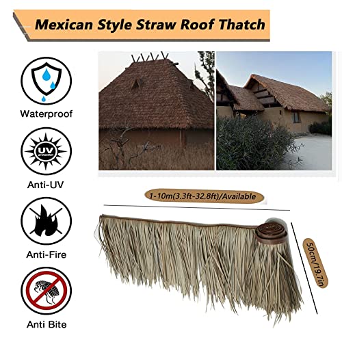 Mexican Straw Roof, Artificial Palm Thatch Rolls Grass Runner Rolls ...