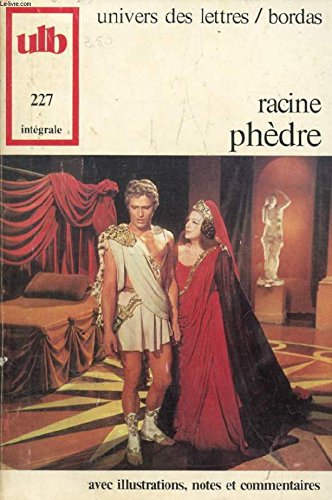 PHEDRE, TRAGEDIE: Jean Racine: 9782040083861: Amazon.com: Books