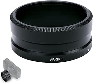 Amazon | ジェネリック GR3 レンズアダプター リコー GR III GRIII デジタルコンパクトカメラと互換性があり、GW-4 21mm 変換レンズ リコー GA-1 レンズ ...