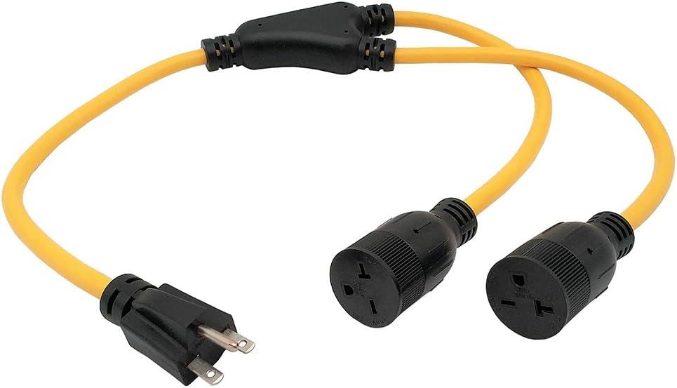 Parkworld 60493 NEMA 6-15 Splitter, 6-15P to (2) 6-15R (T-Blade Female ...