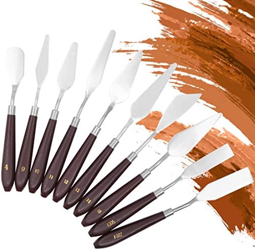 5-Piece Painting Knife Set, GoFriend Stainless Steel Spatula Palette ...