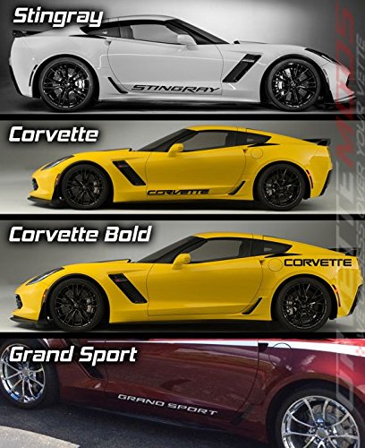 C7 Corvette Stingray/Z06/Grand Sport Side Lettering Decal - Script ...