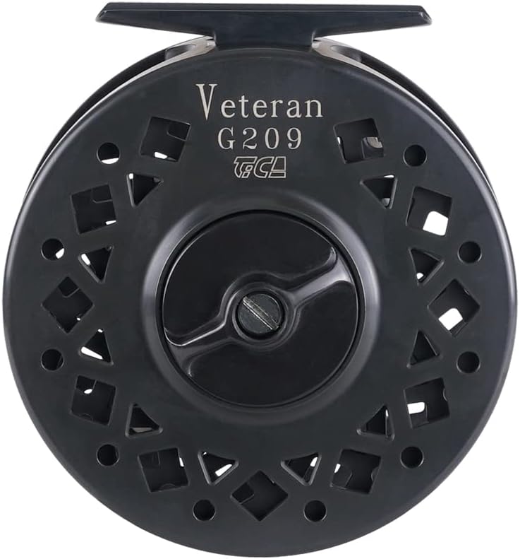 Tica USA G-Series Large Arbor Fly Reel, Black, 30-Test/220-Yard, Reels ...