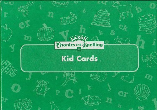 Saxon Phonics and Spelling Kid Cards + Storage Classroom Set (Saxon ...