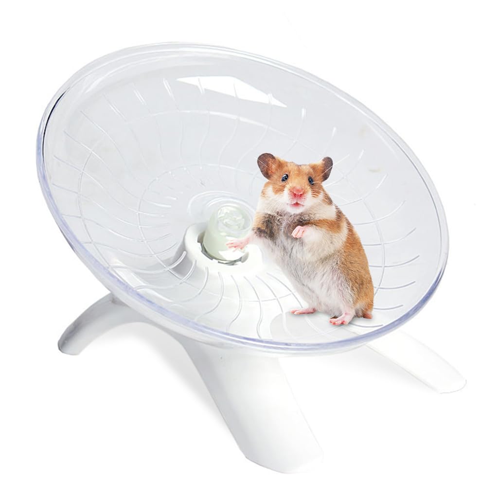 Qpets® 7 Inches Hamster Toys, Hamster Running Wheel with Silent Running ...