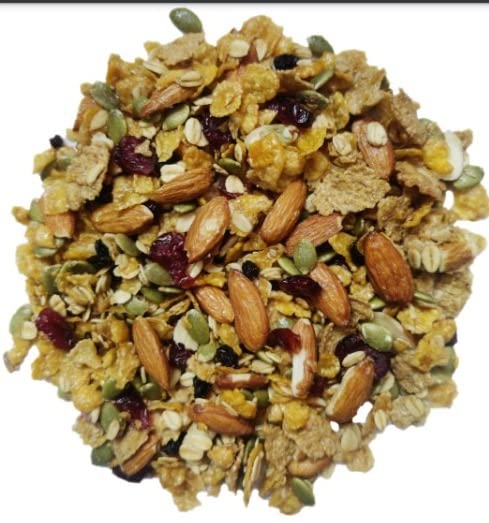 Wholegrain Breakfast Muesli Fruits, Nuts + Seeds, (1 KG) : Amazon.in ...